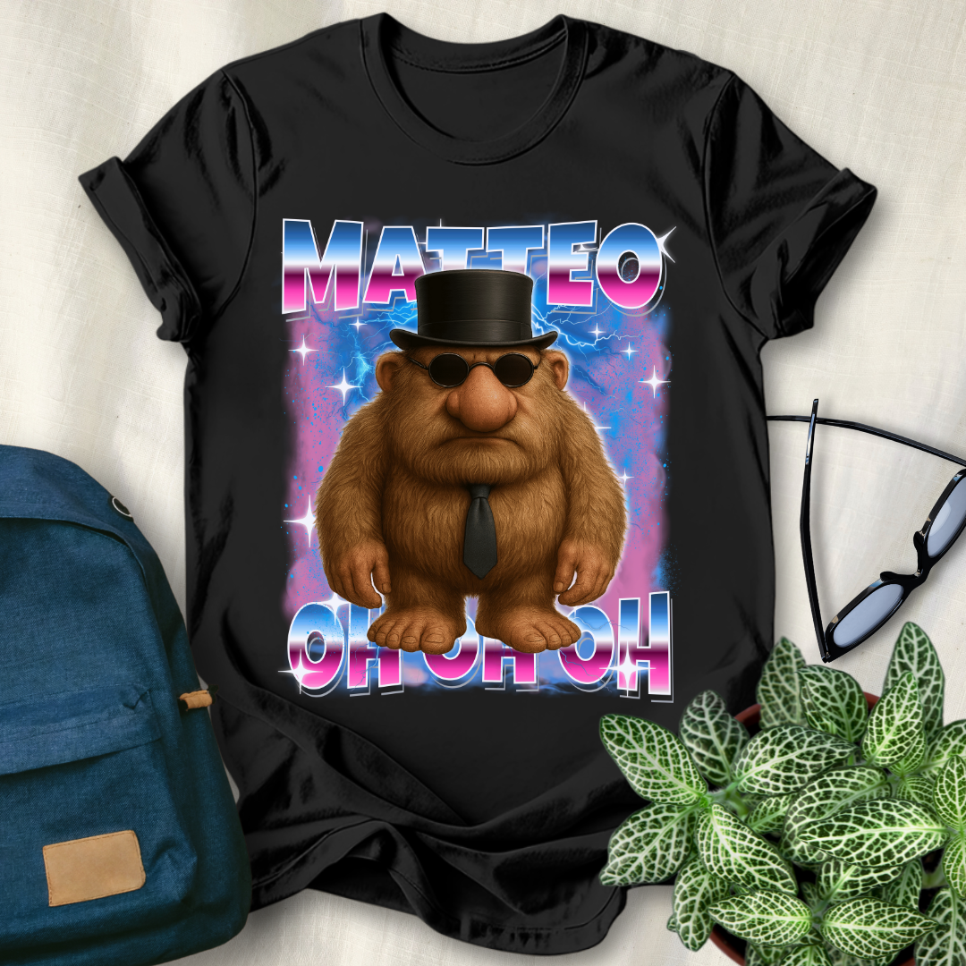 Matteo Italian Brainrot T-Shirt – Brainrot Studio